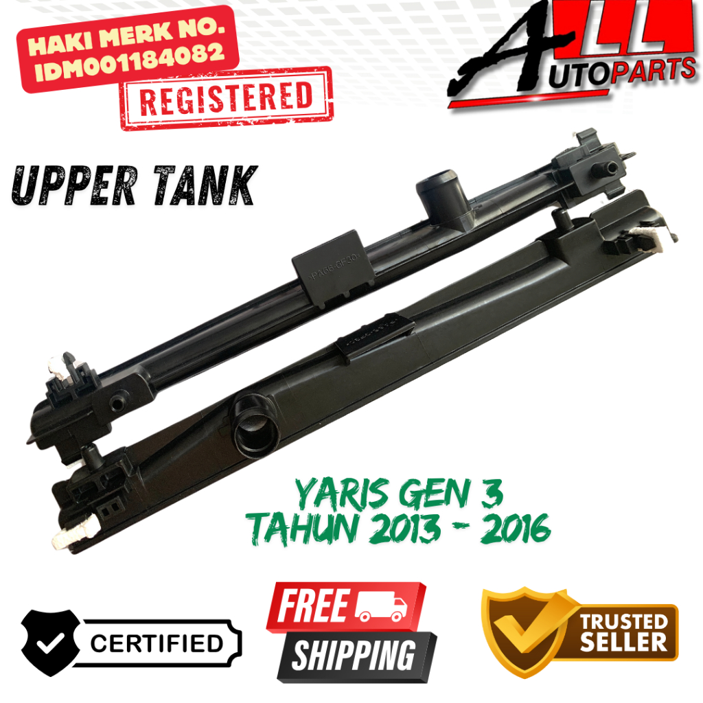 Jual Upper Tank Radiator Plastik Toyota VIOS YARIS GEN 3 Tahun 2013 ...