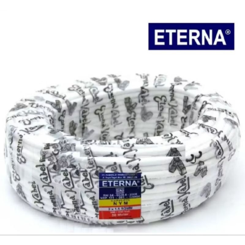 Jual Kabel Listrik eterna NYM 2x1.5 Jual Eceran (meter) | Shopee Indonesia