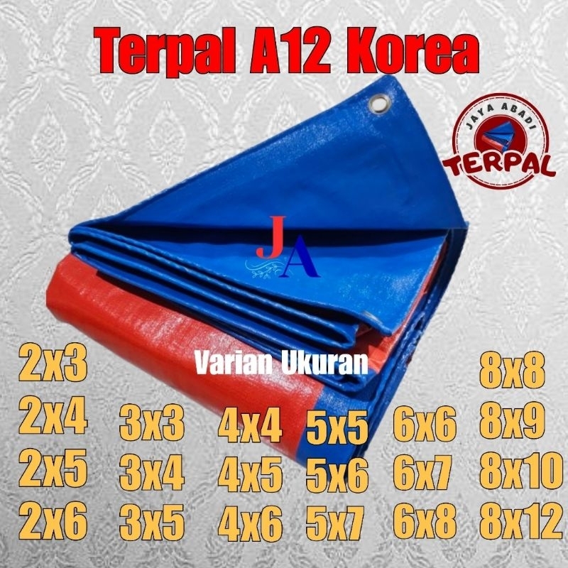 Jual Terpal A12 Ukuran 2x4 3x4 4x4 4x6 Korea Super Tebal | Shopee Indonesia