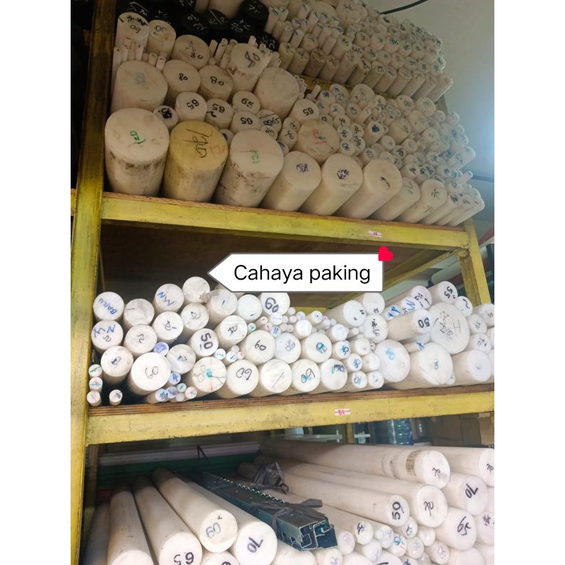 Jual Nylon PE batangan / As Polyethylene Rod Diameter 85mm x 1m (Putih-Hitam) | Shopee Indonesia