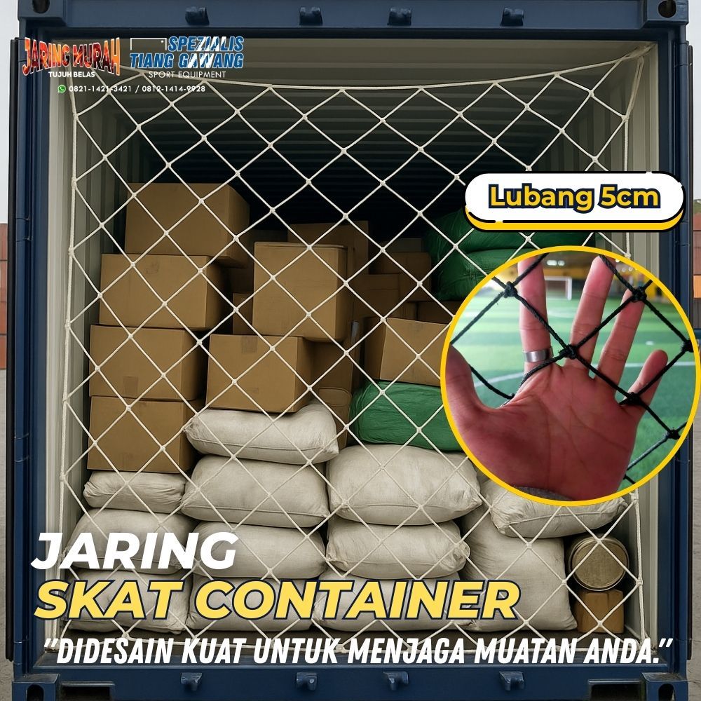 Jual Jaring Sekat Container HDPE – Lubang 5cm Tali 2mm, Untuk Penutup ...