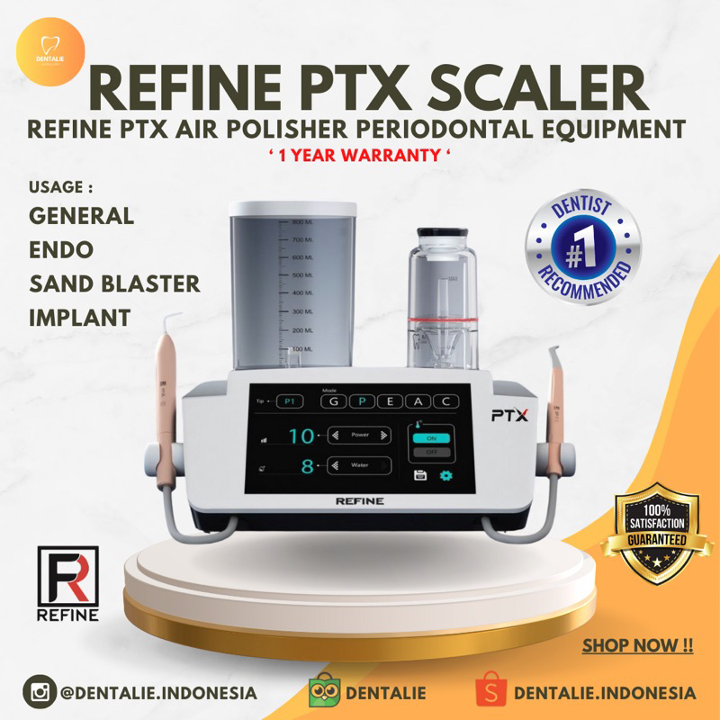 Jual Refine PTX: Alat Scaler Ultrasonik & Polisher Udara — Cocok untuk ...