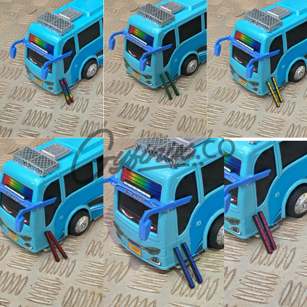 Jual Rotator Miniatur Bus Bahan Elastis 7 Warna | Rotator Miniatur Bus ...
