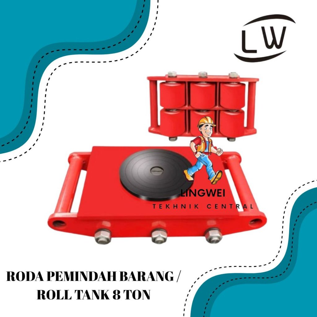 Jual RODA PEMINDAH BARANG / MACHINERY MOVER ROLLER / ROLL TANK 8 TON ...