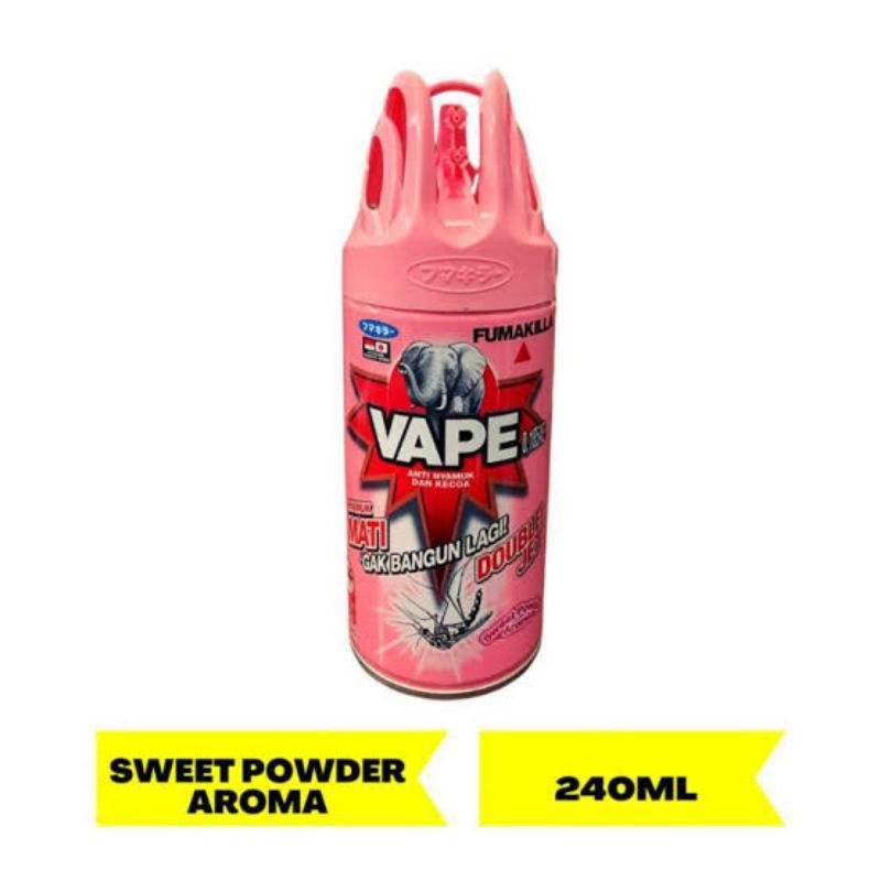 Jual Fumakilla Vape Anti Nyamuk Semprot Sweet Powder 240 Ml | Shopee ...