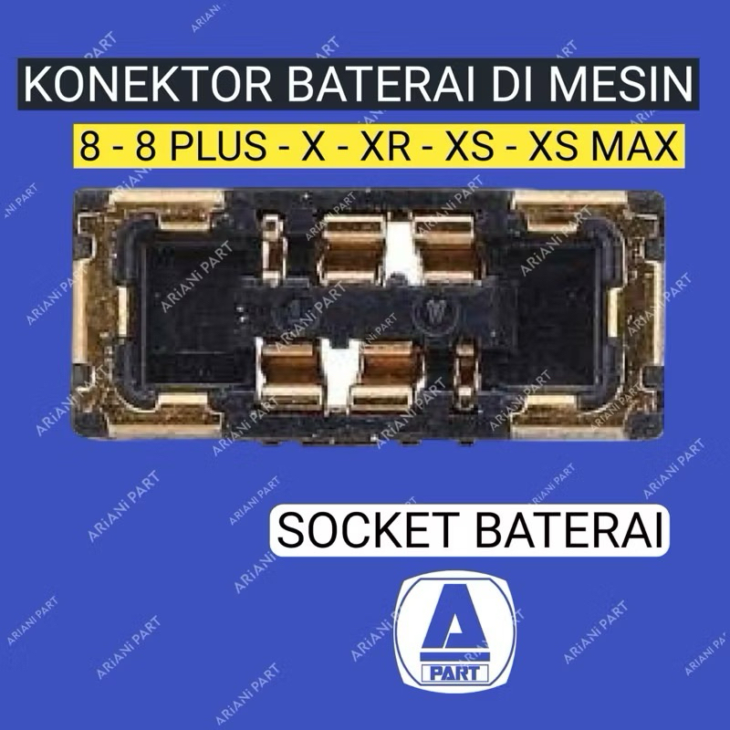 Jual SOCKET BATERAI KOENKTOR BATERAI IPH 8 8 PLUS XR XS XS MAX DIMESIN ...