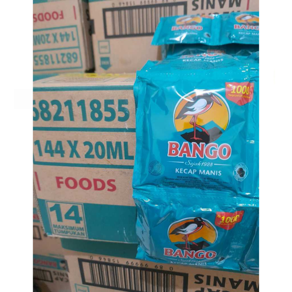 Jual Kecap Manis Bango Sachet 20ml 1 Dus Isi 144 Pcs ( 1 Karton ...