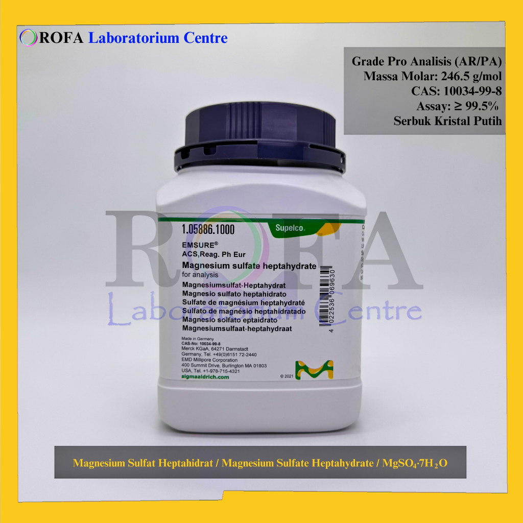Jual Magnesium Sulfat Heptahidrat / Magnesium Sulfate Heptahydrate ...