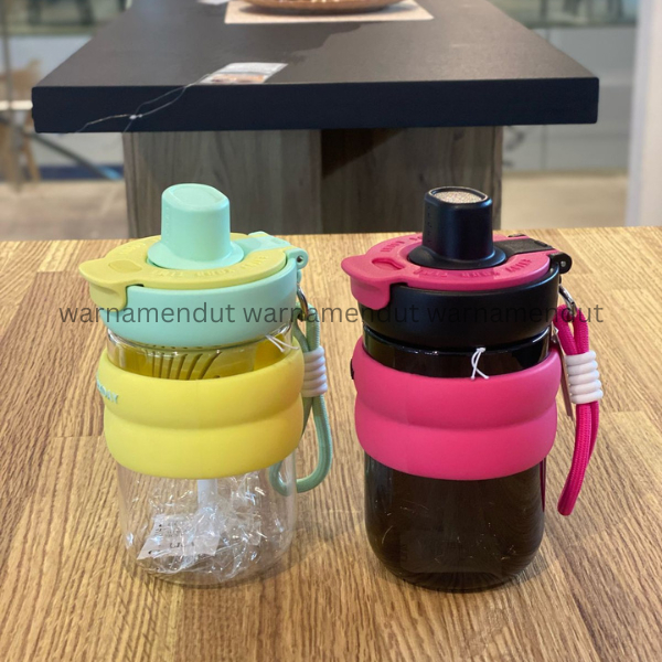 Jual Tumbler Botol Mug Mini Lucu Dengan Saringan Infuser Dan Sedotan Ukuran 500ml WMO IF0378 ...