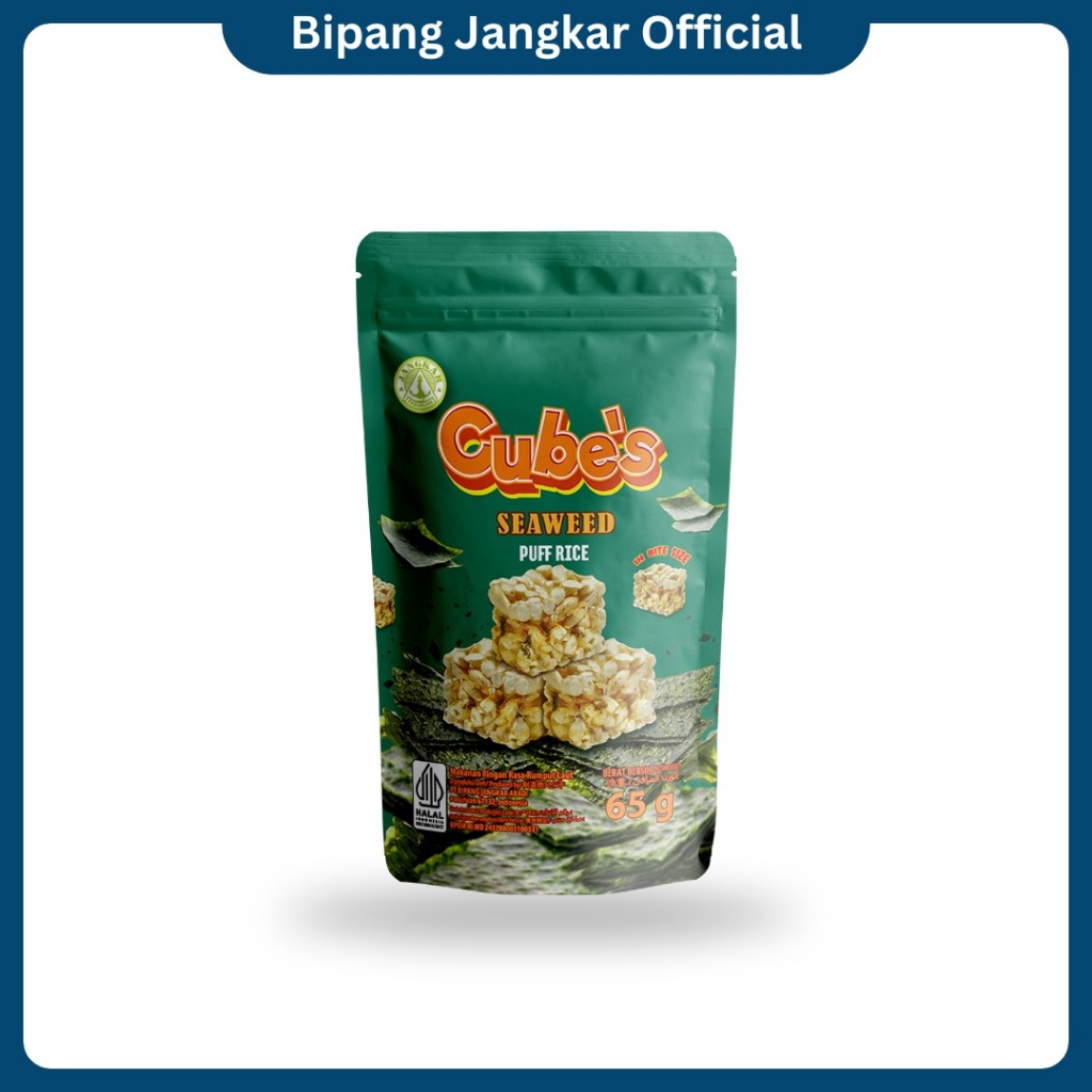 Jual BIPANG/ PUFF RICE JANGKAR CUBE'S RASA SEAWEED | Shopee Indonesia