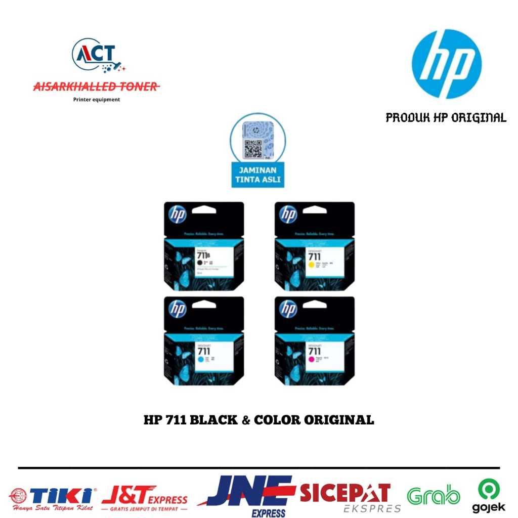 Jual Tinta HP 711 Black & Color Original | Shopee Indonesia