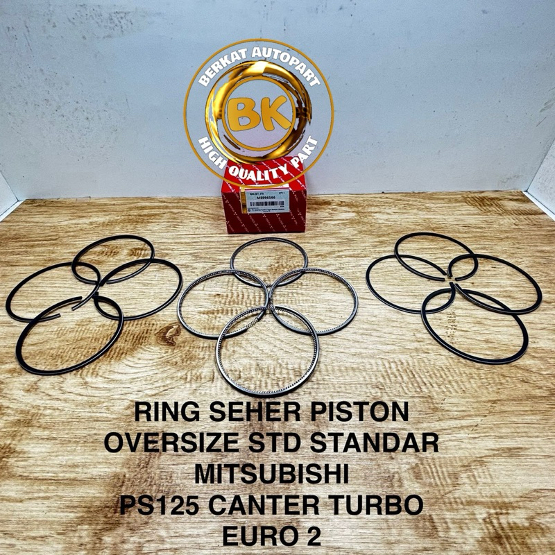 Jual RING PISTON SEHER OS STD MITSUBISHI PS 125 PS125 CANTER EURO 2 PS ...