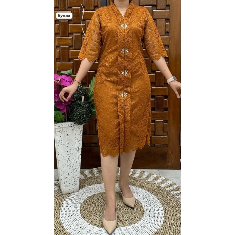 Jual dress renda brokat | Shopee Indonesia