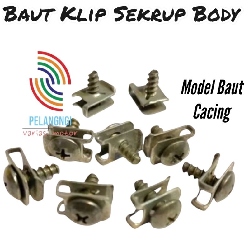 Jual BAUT KLIP BATOK BODY BODI PLUS BAUT CACING DRAT KASAR BAUT SKLIP ...