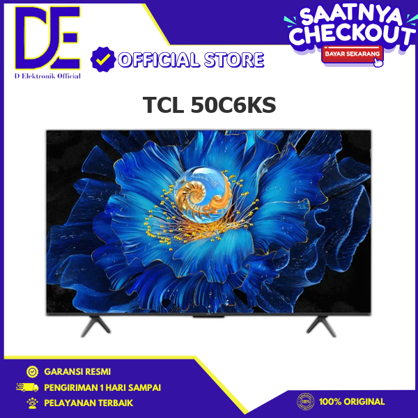 Jual TCL 50C6KS Google Smart TV 50 Inch QLED 4K UHD Onkyo 2.1CH Ultra ...