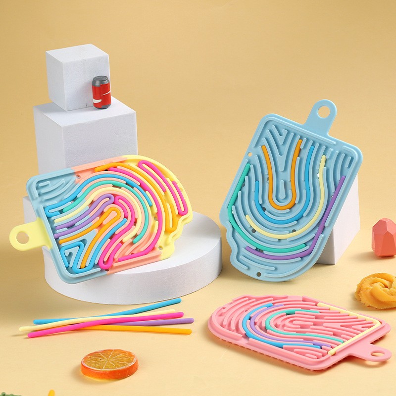 Jual [Dengan 12 Tali Warna ]Mainan Edukasi Anak / Mainan Bayi Sensory ...