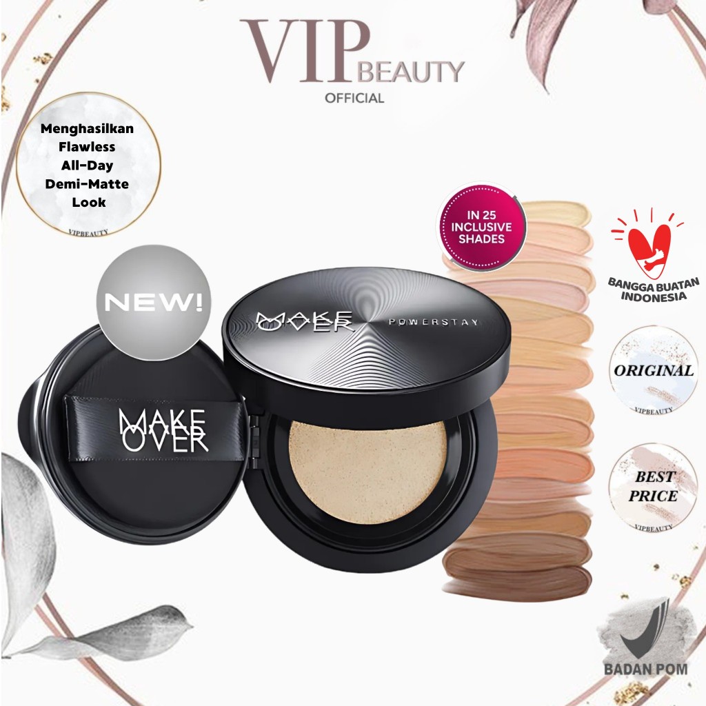 Jual MAKE OVER Powerstay Sync Matte Cushion - Smart AI Matte Cushion ...