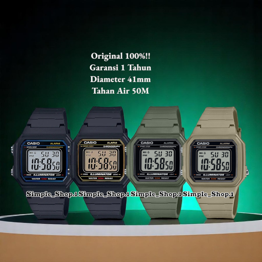 Jual Original 100%!! Jam Tangan Pria Casio W-217H-1AVDF W-217H-3AVDF W-217H-5AVDF W-217H-9AVDF ...