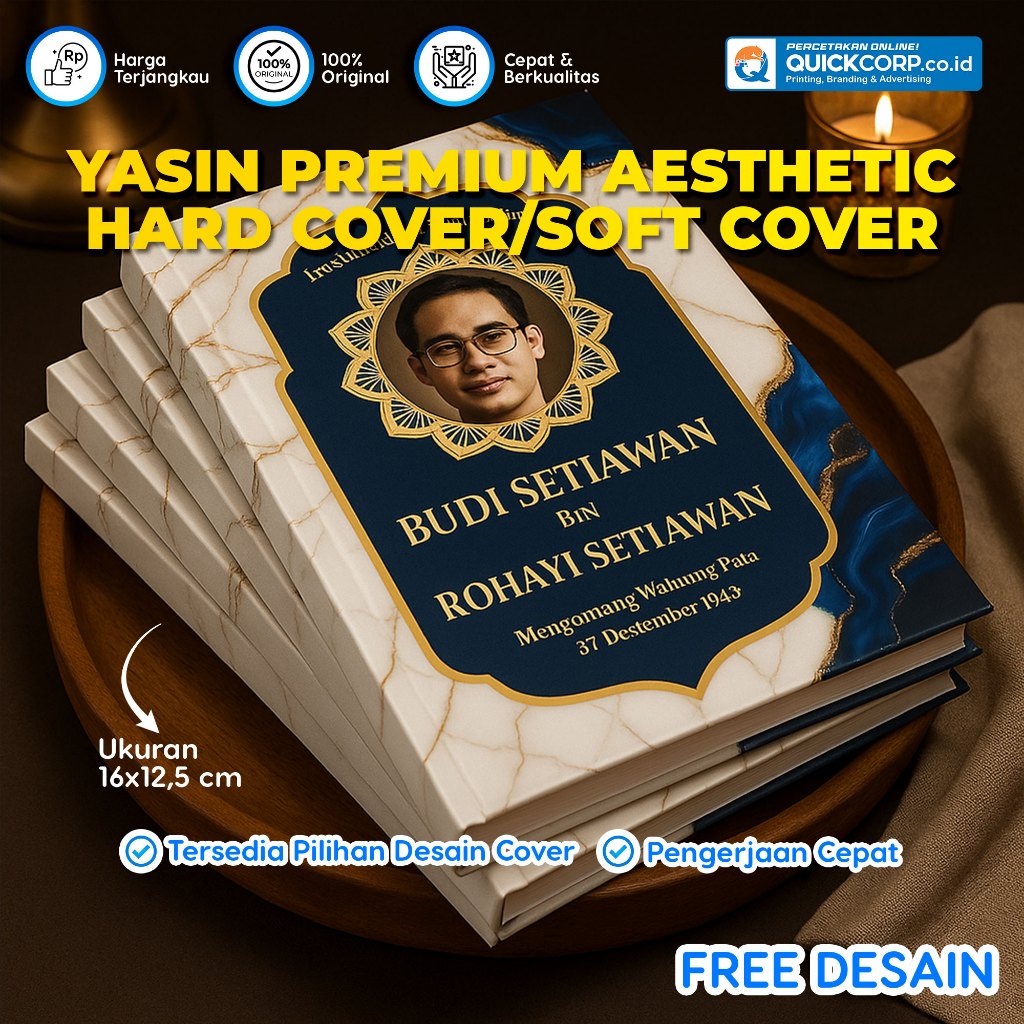 Jual Cetak Buku Yasin Custom - Hardcover & Softcover untuk Tahlilan dan ...