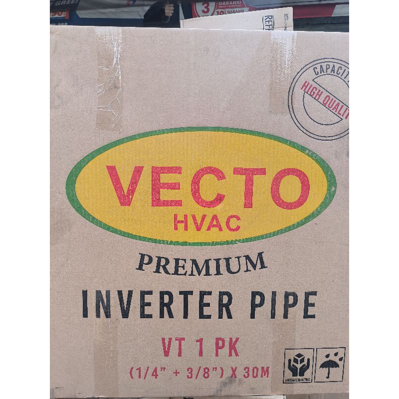 Jual Pipa AC merk Vecto inverter 1/4 + 3/8 untuk AC 1/2pk - 1pk / 30 ...