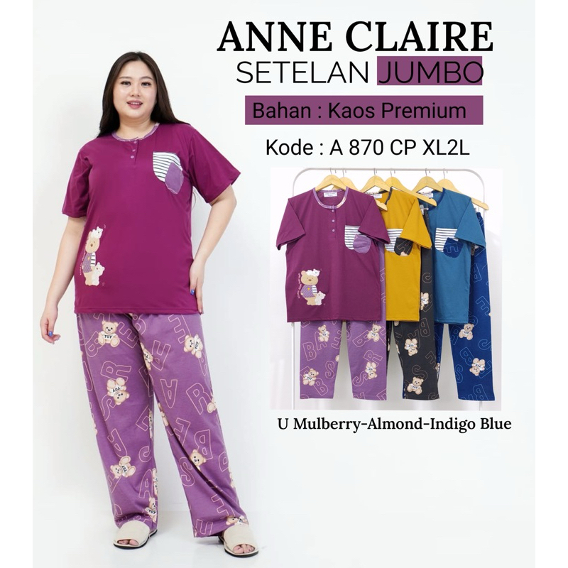 Jual Baju Tidur Jumbo 2L | Baju Tidur Wanita | Babydoll Wanita | Babydoll Celana Panjang | CP 2L ...