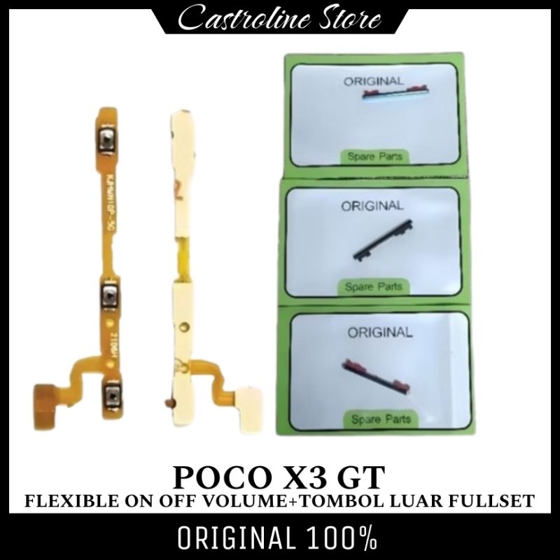 Jual Flexible On Off Volume + Tombol Luar Volume Xiaomi Poco X3 GT ( fullset Luar Dalem | Shopee ...