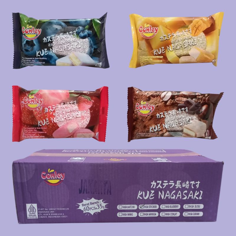 Jual CONLEY MOCHI BOLU Stroberi, Mangga, Blueberry dan Coklat 39gr (12 ...