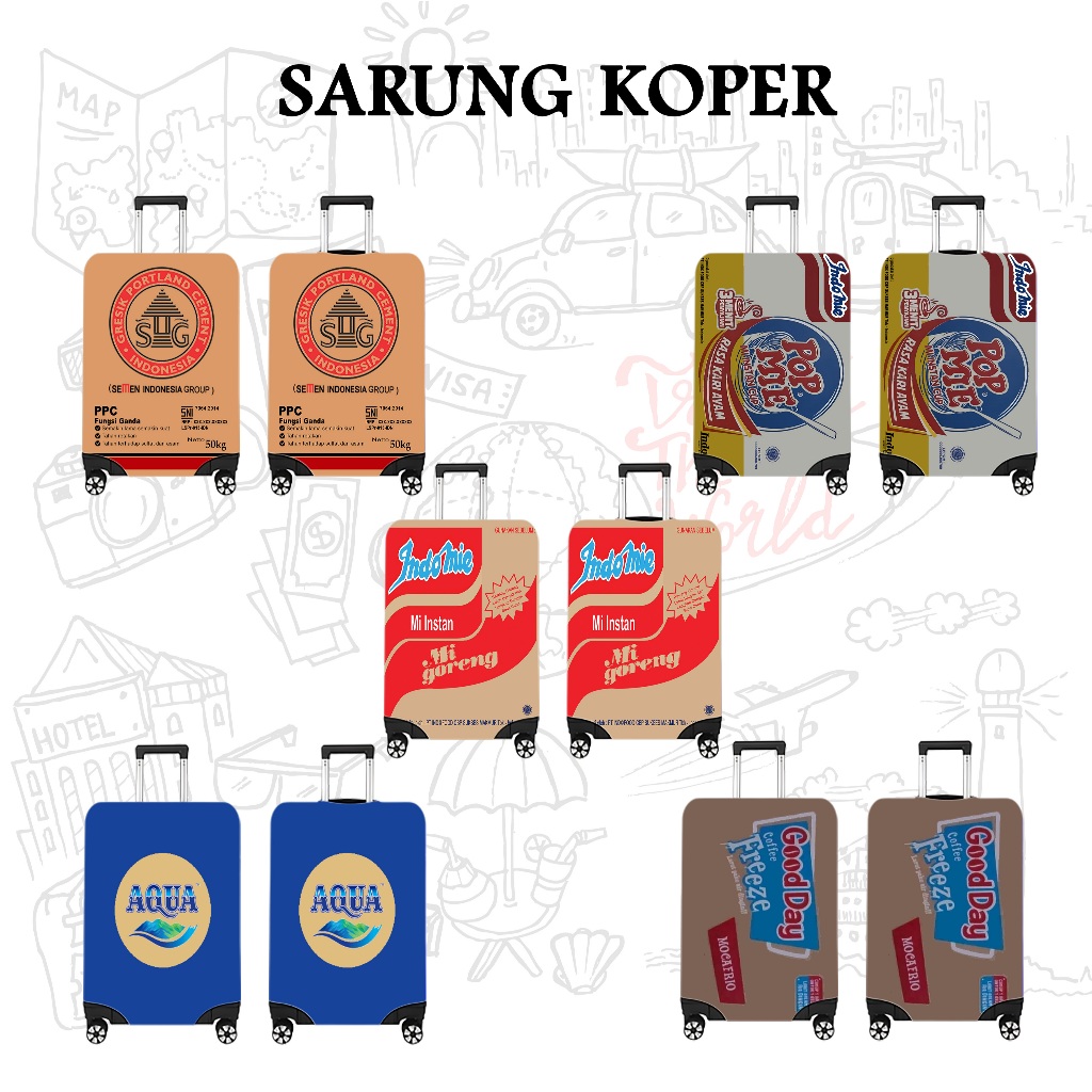 Jual Custom Sarung Koper Pelindung Koper Umroh Haji Anti Debu Bahan ...