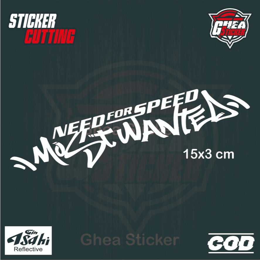 Jual Sticker Most Wanted Cutting - Sticker Need For Speed | Shopee ...