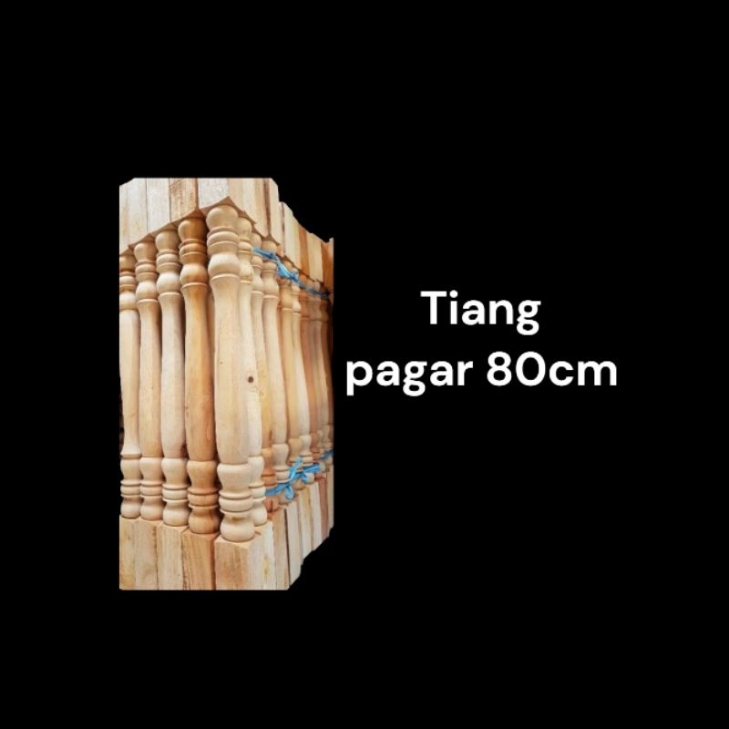 Jual Pion/Tiang pagar kayu model kd 80cm | Shopee Indonesia