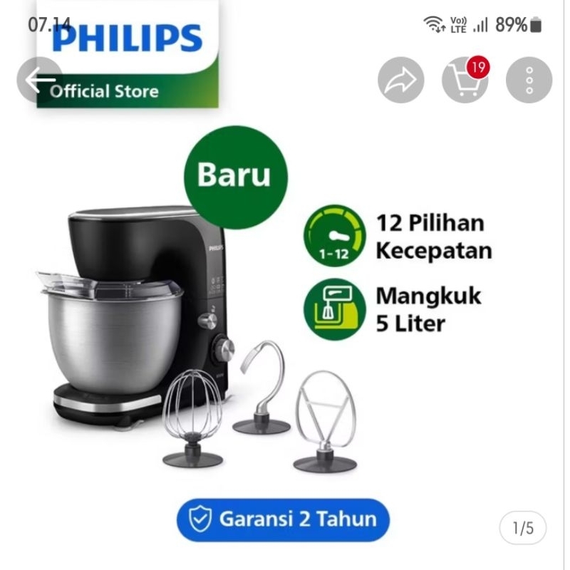 Jual stand mixer philip garansi resmi | Shopee Indonesia