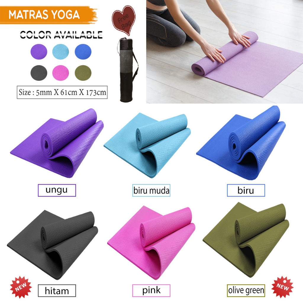 Jual The_Best88 - BISA COD!!! Matras Yoga Anti Slip Yogamat Matras ...