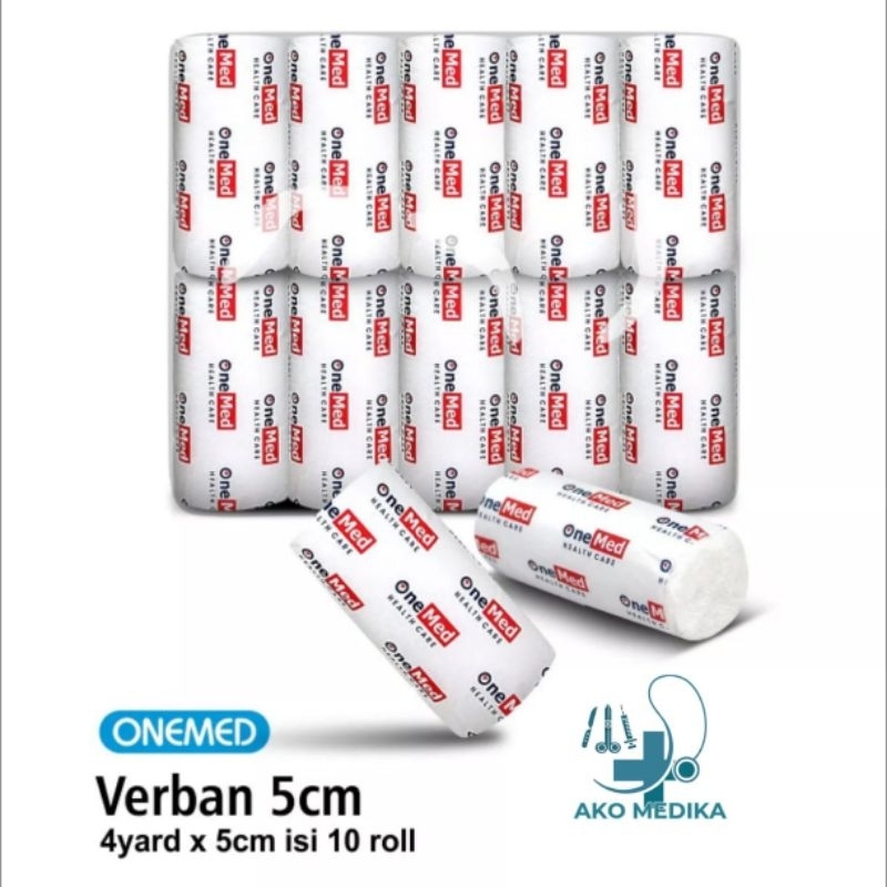 Jual Kasa Verban Gulung 5 cm x 4 yard Onemed Harga Per Pack isi 10 Roll ...