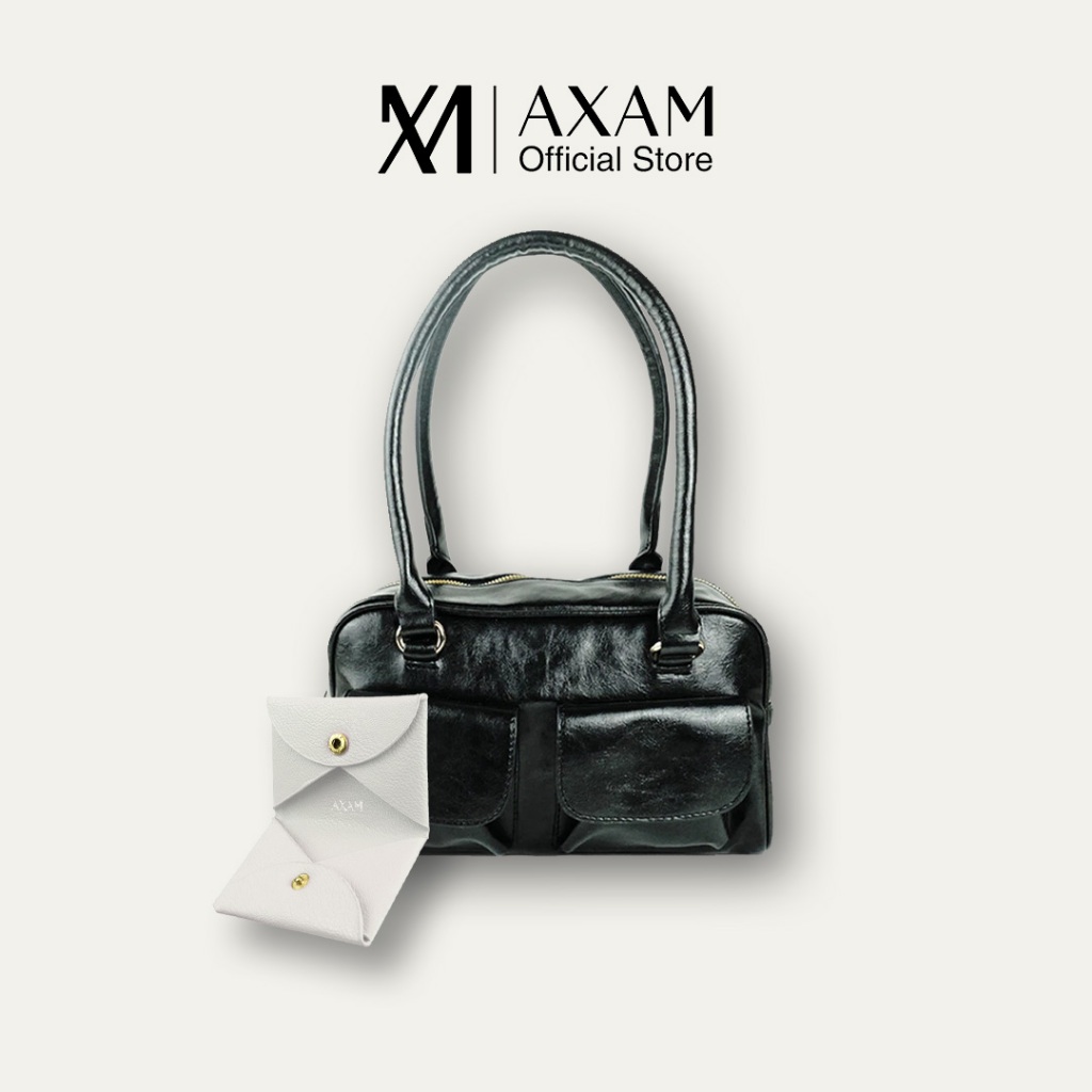 Jual AXAM by Audi Marissa Combo Xie Bag Charcoal dan Jennie Wallet ...
