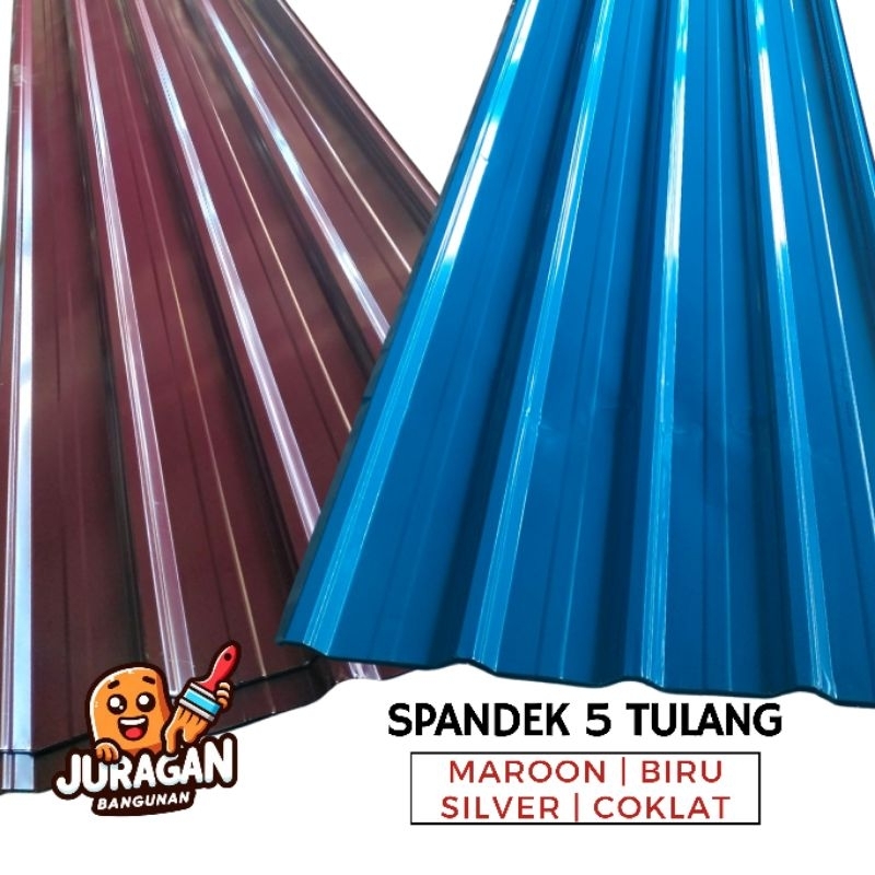 Jual Spandek 4 Meter 5 Tulang | Spandex Panjang | Atap Seng Spandek ...