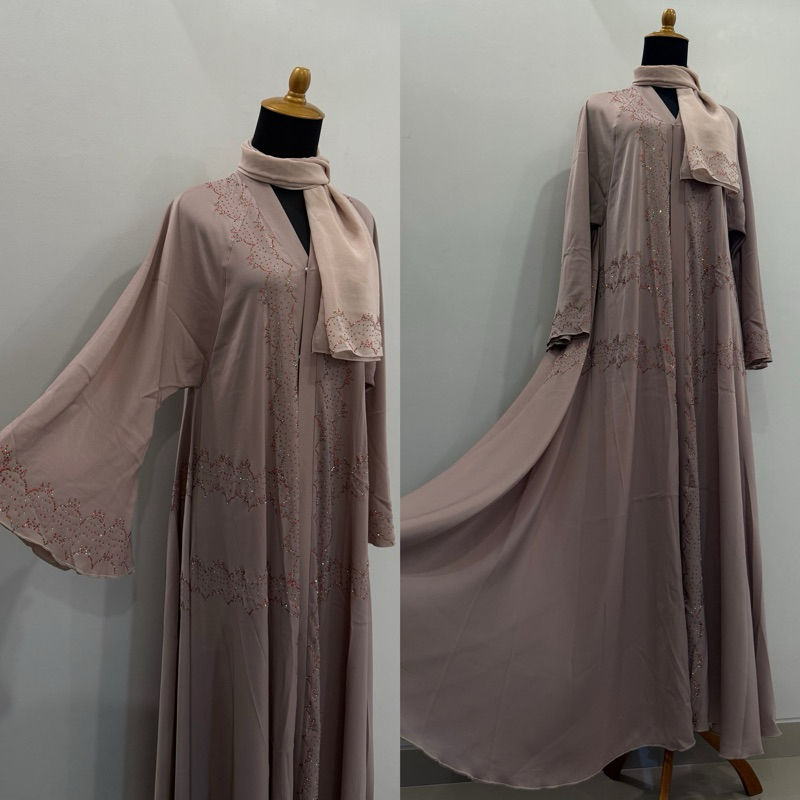 Jual ABAYA DUBAI/ ABAYA MURAH/ GAMIS LEBARAN | Shopee Indonesia