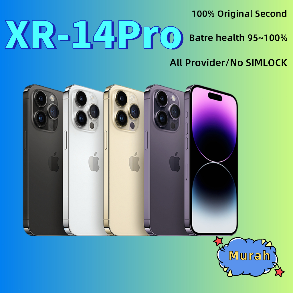 Jual iphone 14pro 128gb handphone second original 14pro (All Function ...