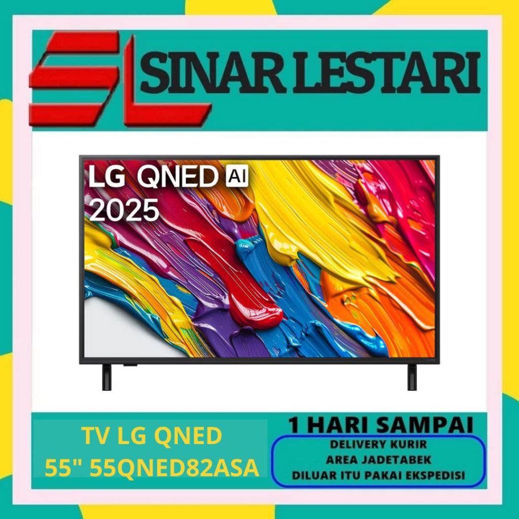 Jual LG 55QNED82 SMART TV QNED AI UHD 4K 55 INCH 55QNED82ASA NEW (2025 ...