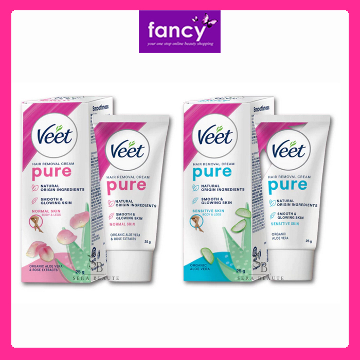 Jual Veet PURE Hair Removal Cream 25gr /60gr Normal Pink / Sensitive ...