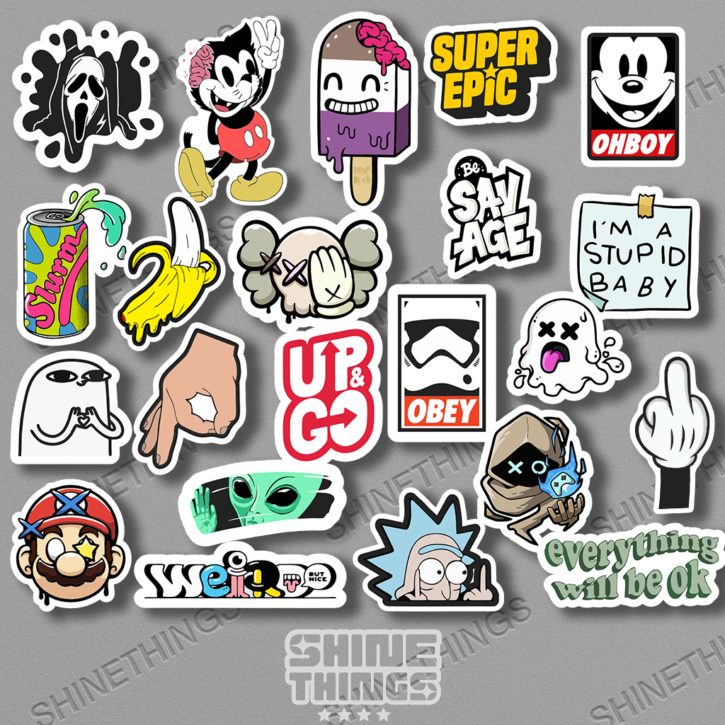 Jual stiker brand hypebeast supreme || sticker helm case hp | Shopee ...
