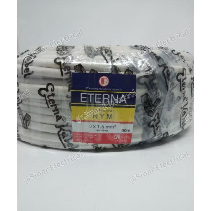 Jual Kabel Eterna NYM 3x1.5 mm Kabel NYM 3x1,5 mm Kabel NYM ORIGINAL SNI | Shopee Indonesia