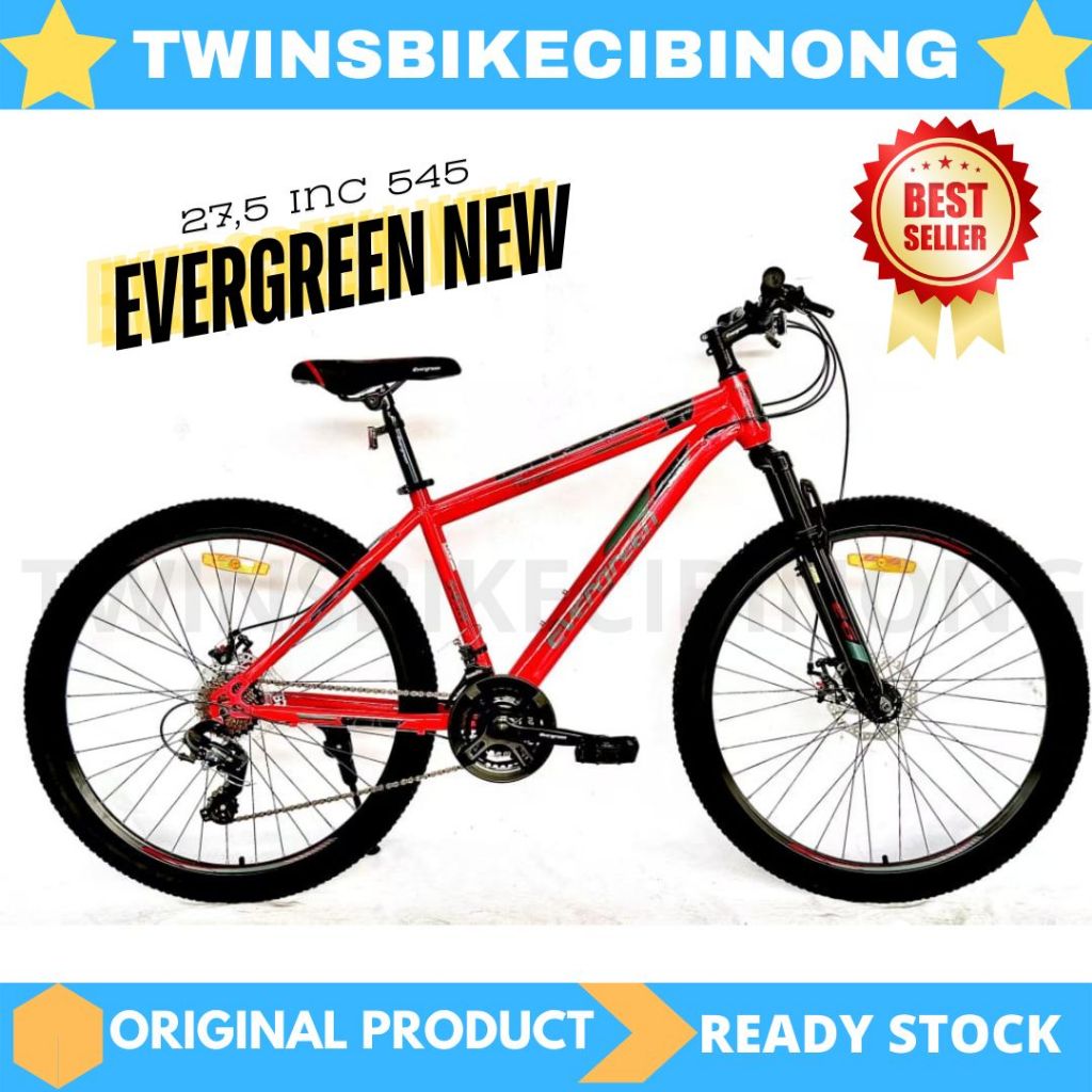 Jual Sepeda Gunung 27,5 MTB EVERGREEN RANGER 545 24speed disc | Shopee ...