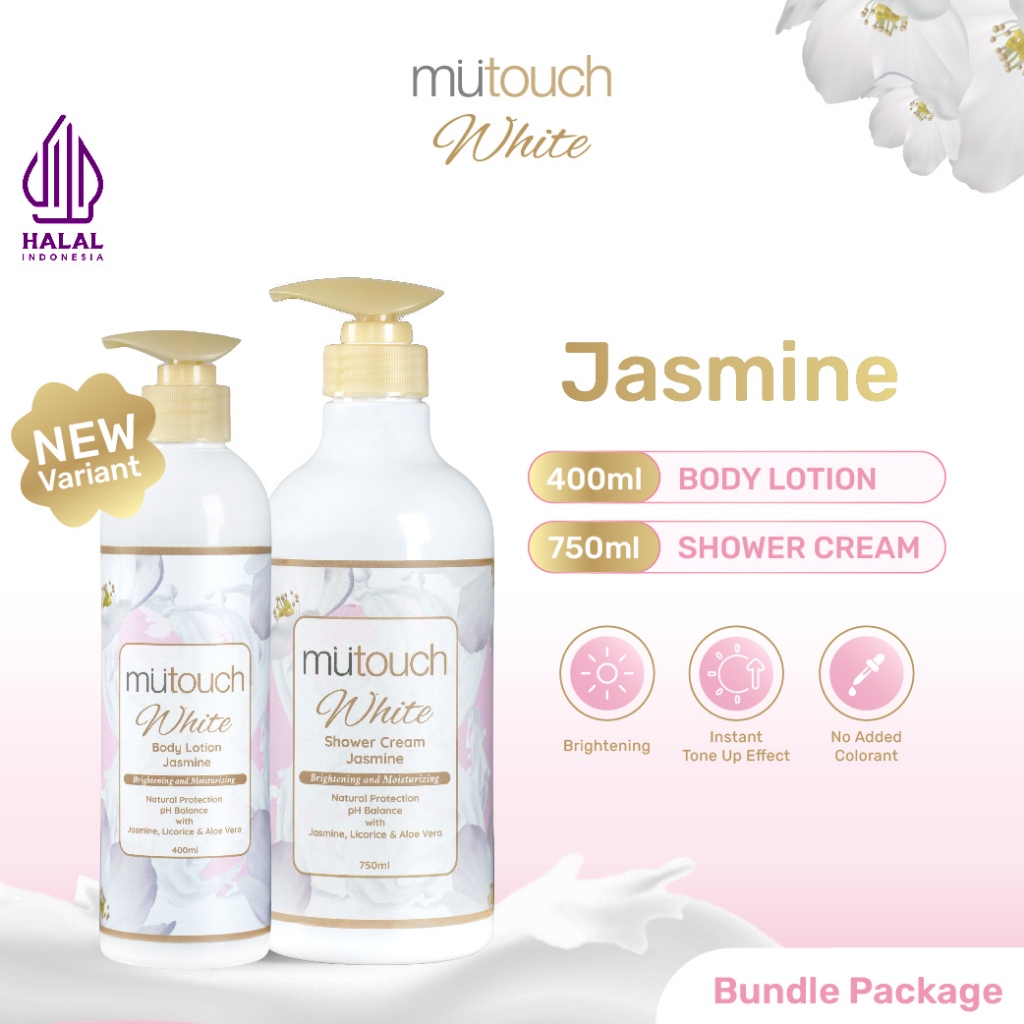 Jual Mutouch White Brightening Set - Shower 750ml + Lotion 400ml ...