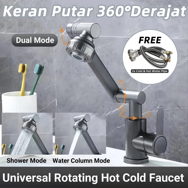 Jual Keran Putar 360°Derajat Keran Air Panas & Dingin Keran 2 Jenis ...