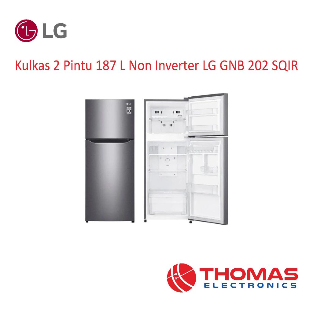 Jual Kulkas 2 Pintu 202 Liter LG GNB202SQIR 202SQIR GNB 202 SQIR ...