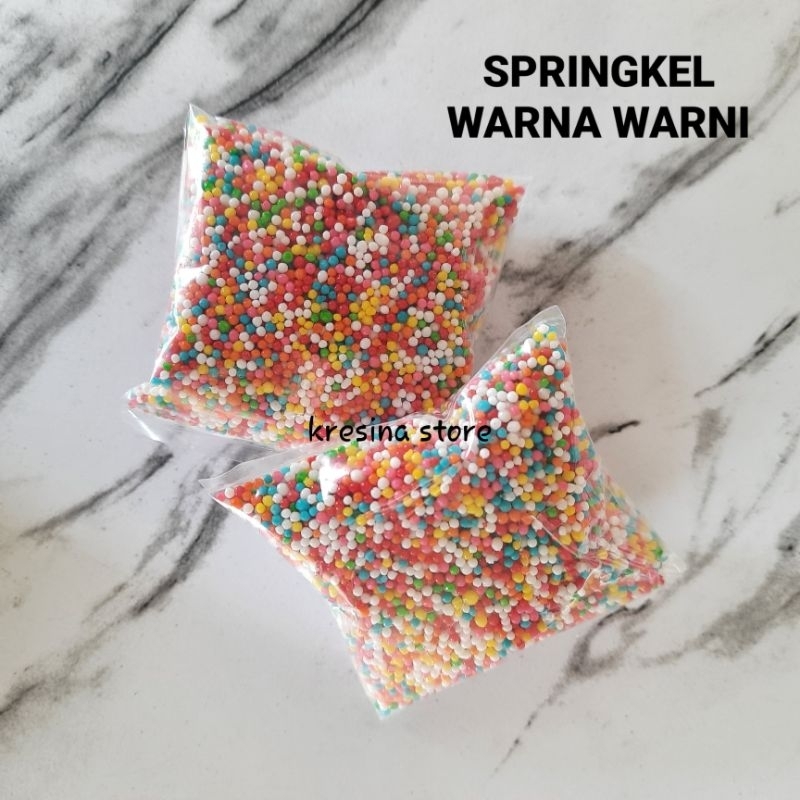 Jual Springkle 50 Gram Warna Warni hiasan dekorasi Kue springkel ...