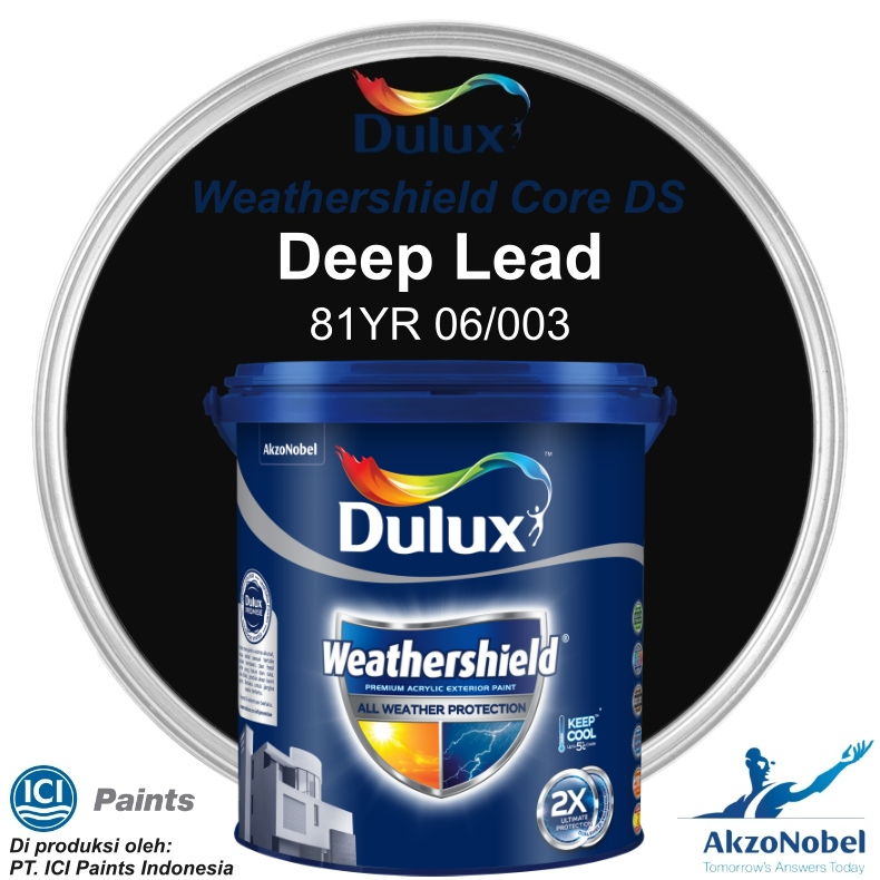 Jual CAT DULUX WEATHERSHIELD 2.5 LT - DEEP LEAD 81YR 06/003 | Shopee ...