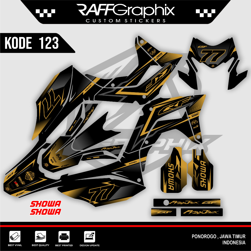 Jual DECAL CRF FULL BODY KODE 123 - DECAL CRF - DECAL CRF CUSTOM ...