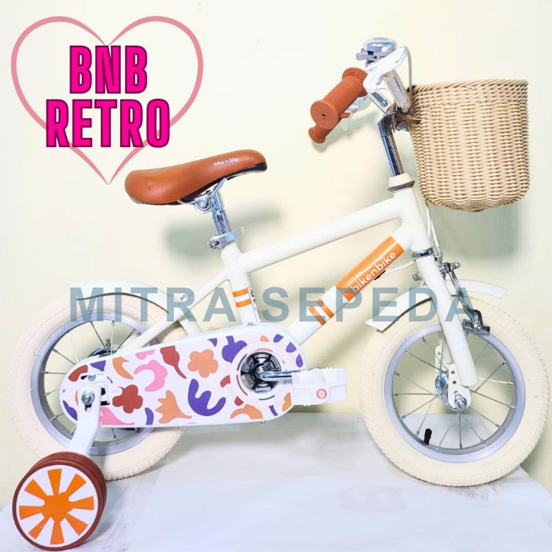 Jual Sepeda Mini Anak Perempuan BNB Retro 12 Inch Keranjang Unik Usia 1 ...