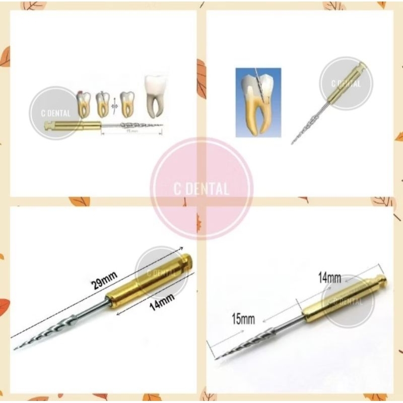 Jual [6 Pcs] Dental Endo NiTi Orifice Opener Rotary Files Coronal ...